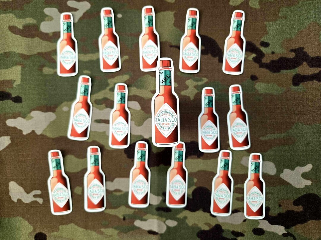 MRE Tabasco Sticker | Military Humor Sticker | US Army Sticker | Army ...