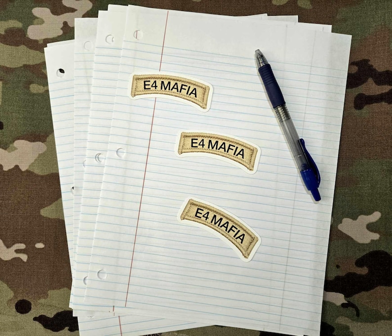 E4 Mafia Tab Sticker Army Humor Sticker US Army Sticker Military Humor ...