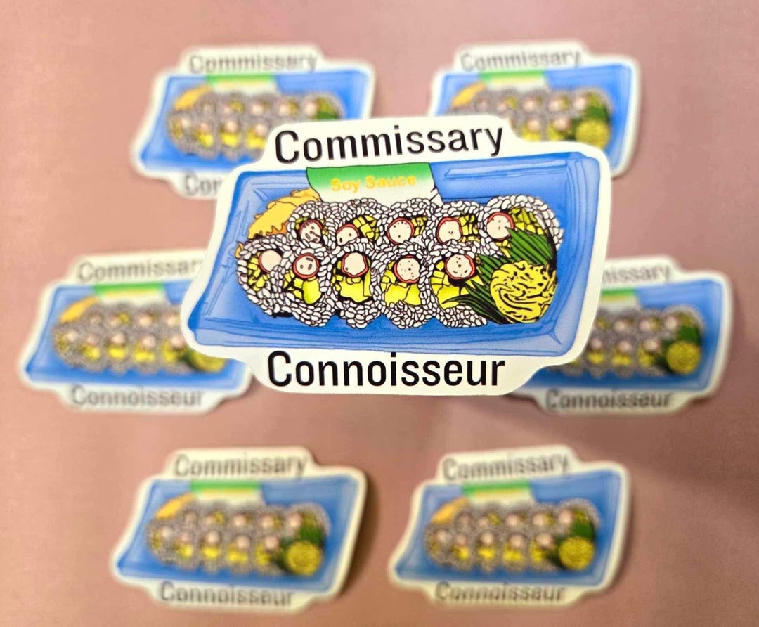 Commissary Connoisseur Sticker | Commissary Sushi Sticker ...