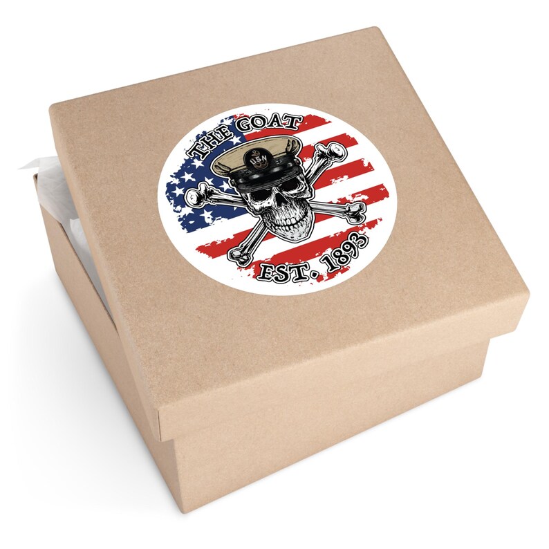 US Naval the Goat Chief Skull & Crossbones Est. 1893 CPO Pride Military ...