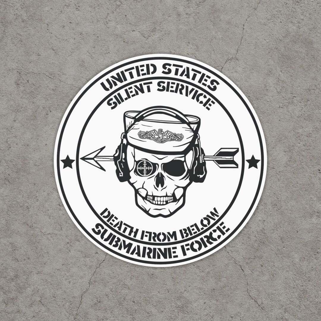 U.S. Submarine Force Silent Service Death From Below Kiss-cut Vinyl ...
