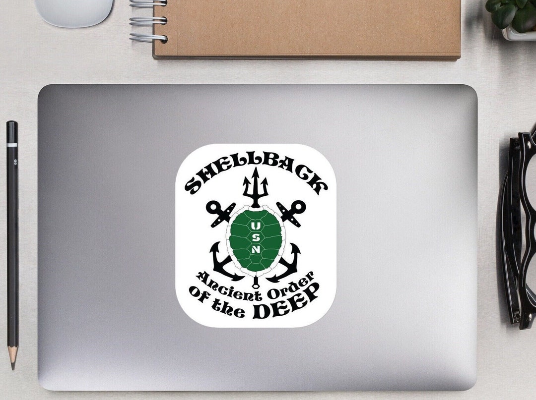 U.S. Shellback Ancient Order of the Deep Bubble-free Stickers - Etsy