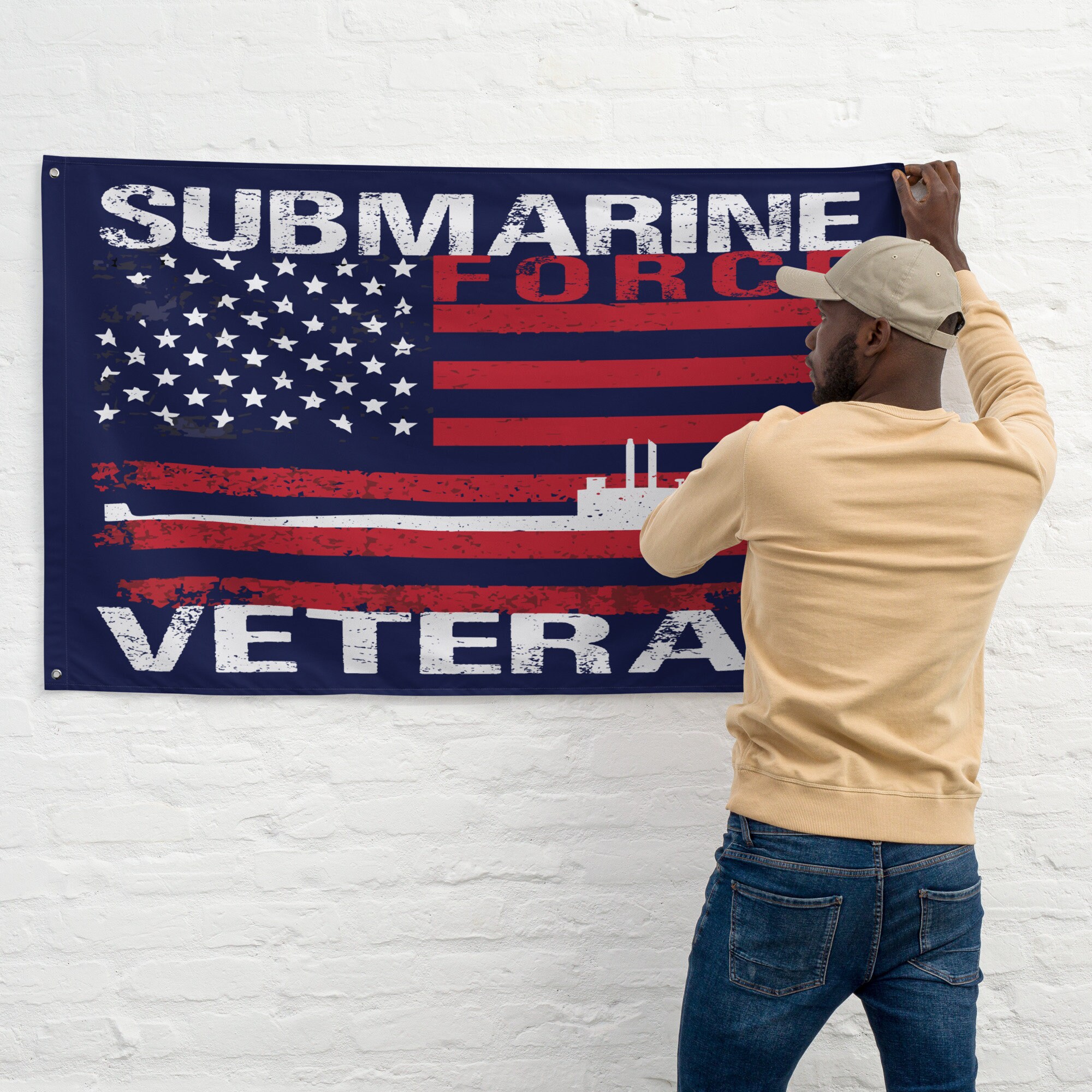 United States Submarine Force Veteran USA Flag - Etsy