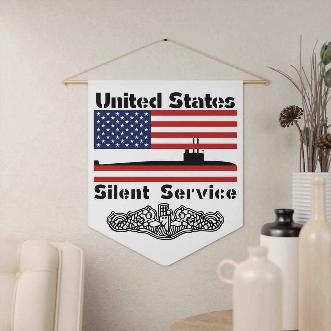 United States Submarine Silent Service Flag With Dolphins on Pennant - Etsy