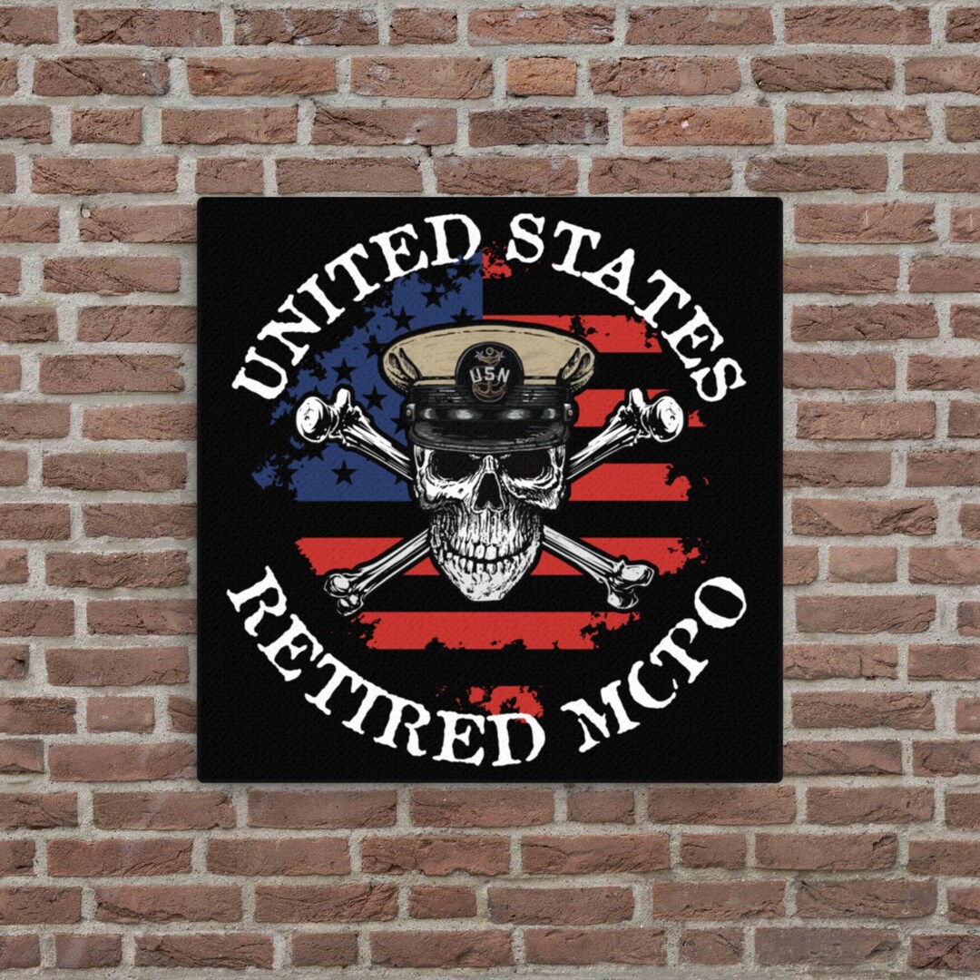 United States Retired MCPO Skull Crossbones Master Chief Petty Officer ...
