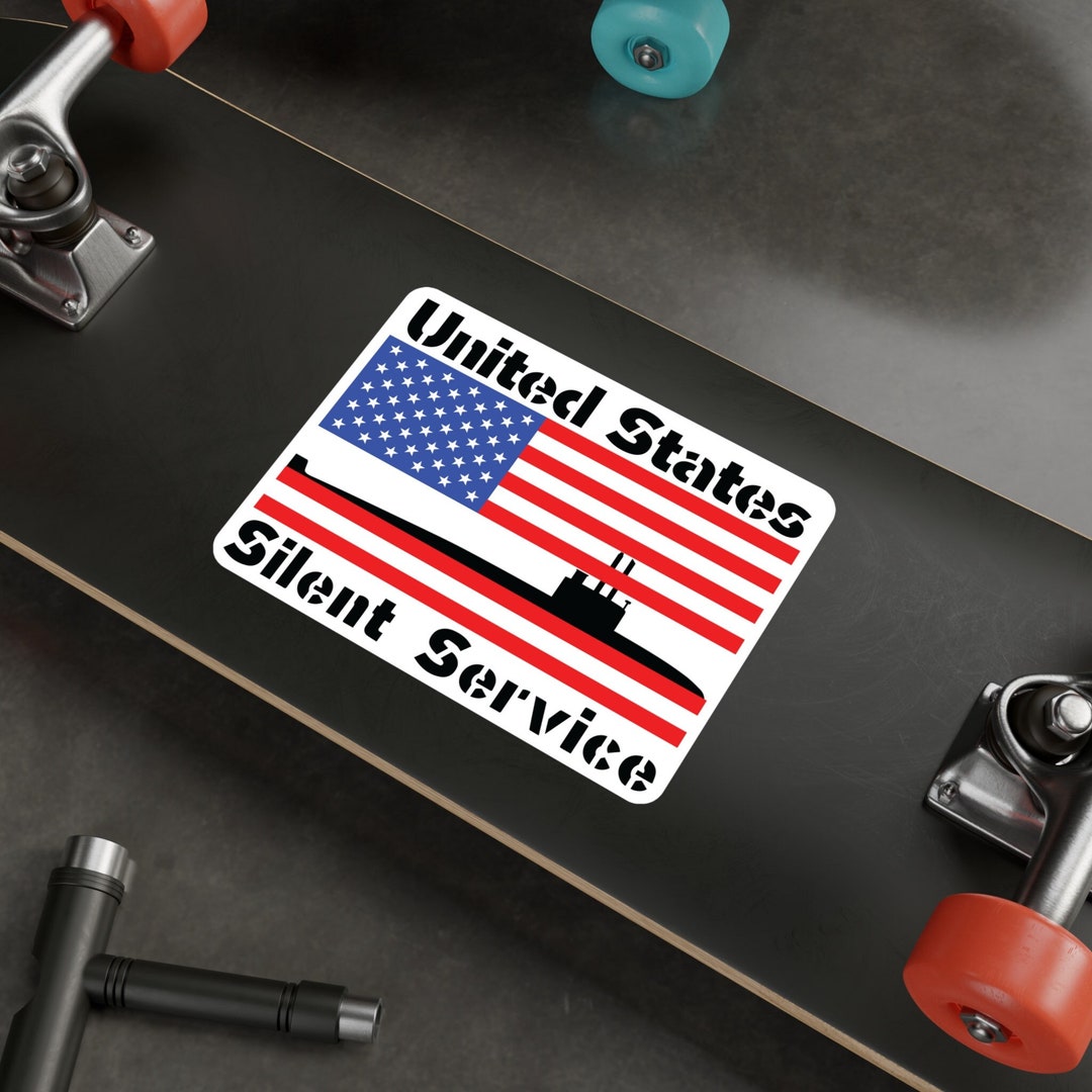 United States Silent Service Submarine Flag Kiss-cut Vinyl Decals - Etsy
