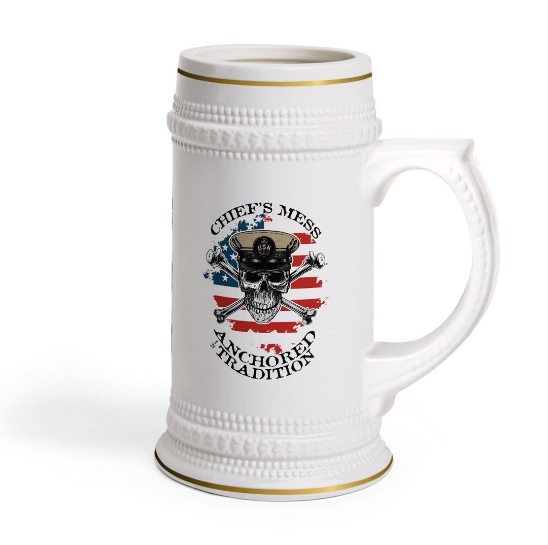 Chief's Mess Anchored Tradition CPO Skull Crossbones Sailor on ...