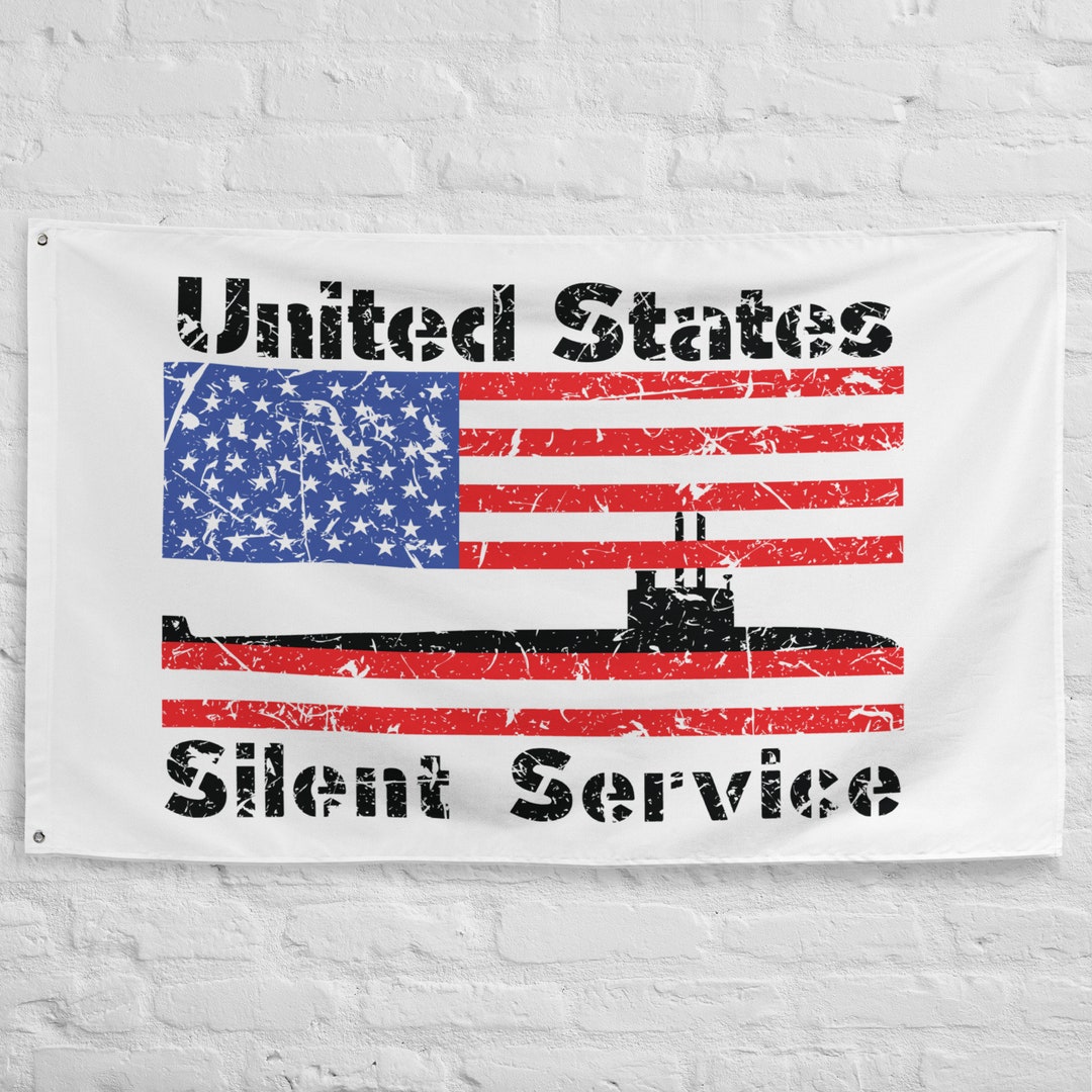 United States Submarine Silent Service Distressed White Flag - Etsy