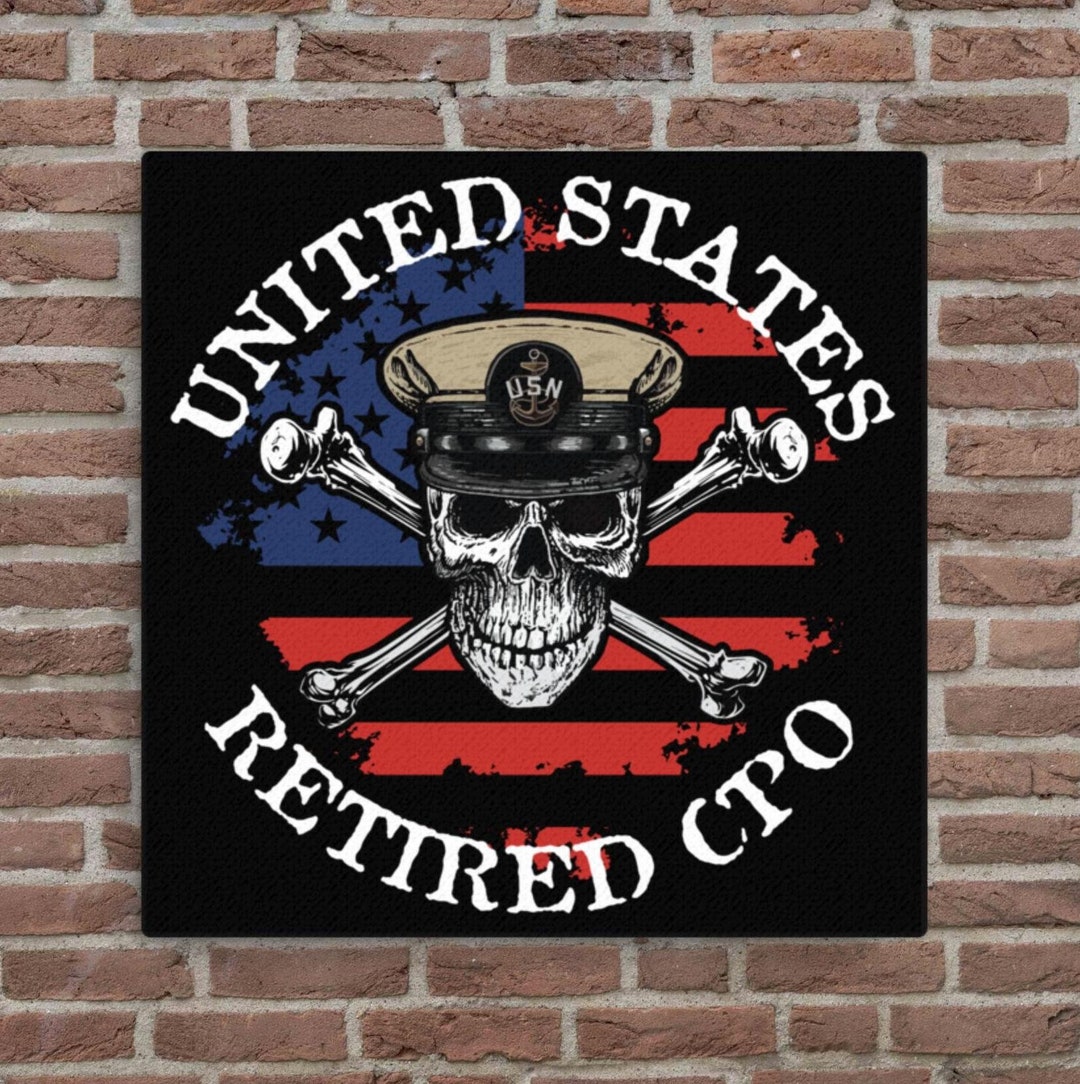 United States Retired CPO Skull Crossbones Chief Petty Officer With ...