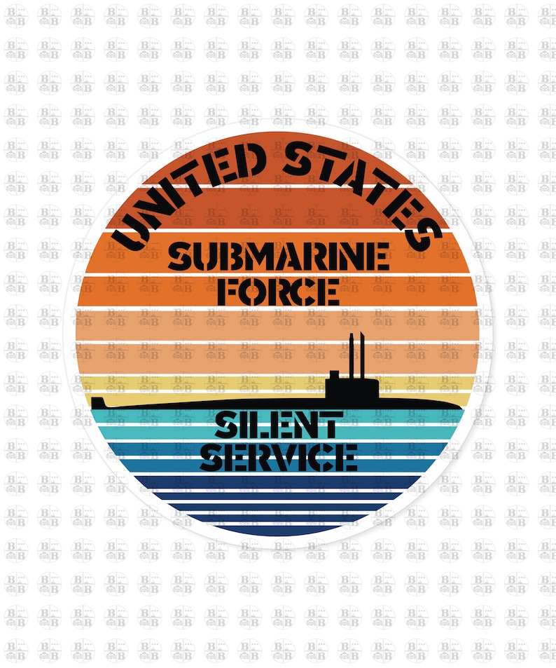 Sunset United States Submarine Force Silent Service Vintage - Etsy