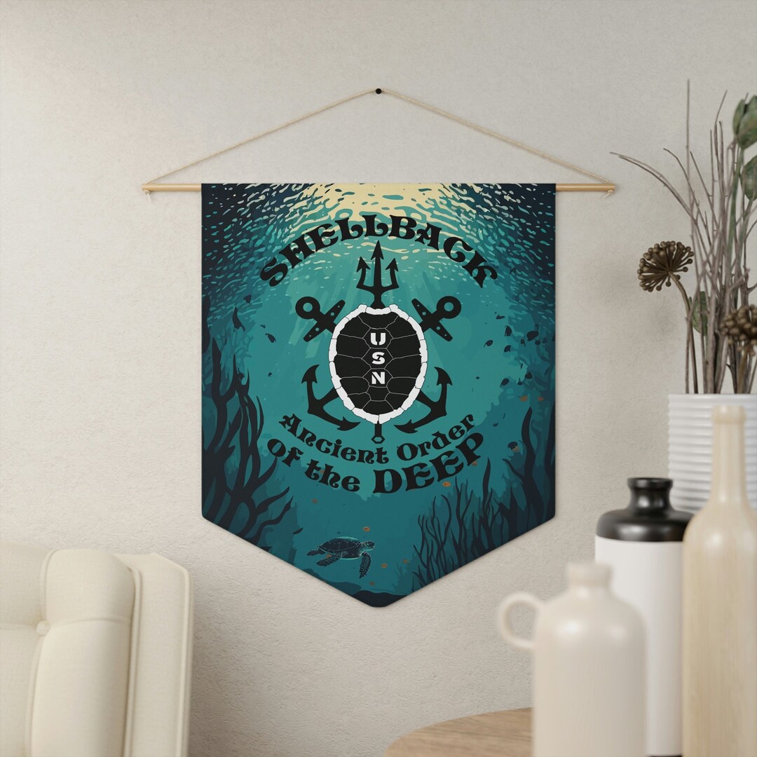 U.S. Shellback Ancient Order of the Deep Pennant - Etsy