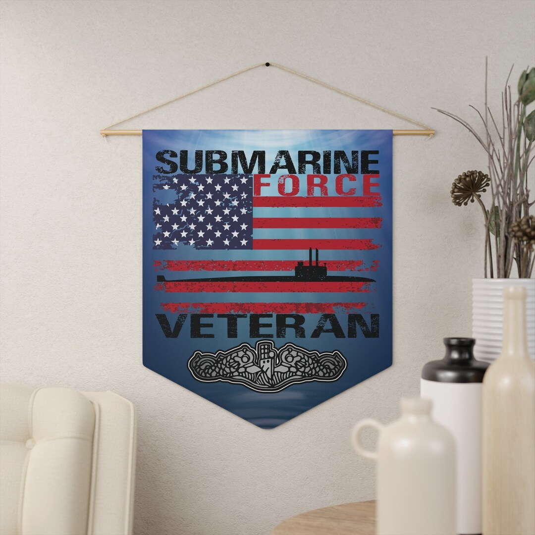 United States Submarine Force Veteran USA Flag With Dolphins Pennant - Etsy