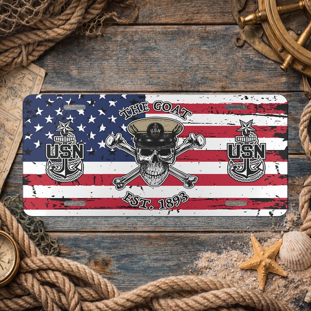 US Naval Senior Chief Skull & Crossbones the Goat Est. 1893 SCPO ...