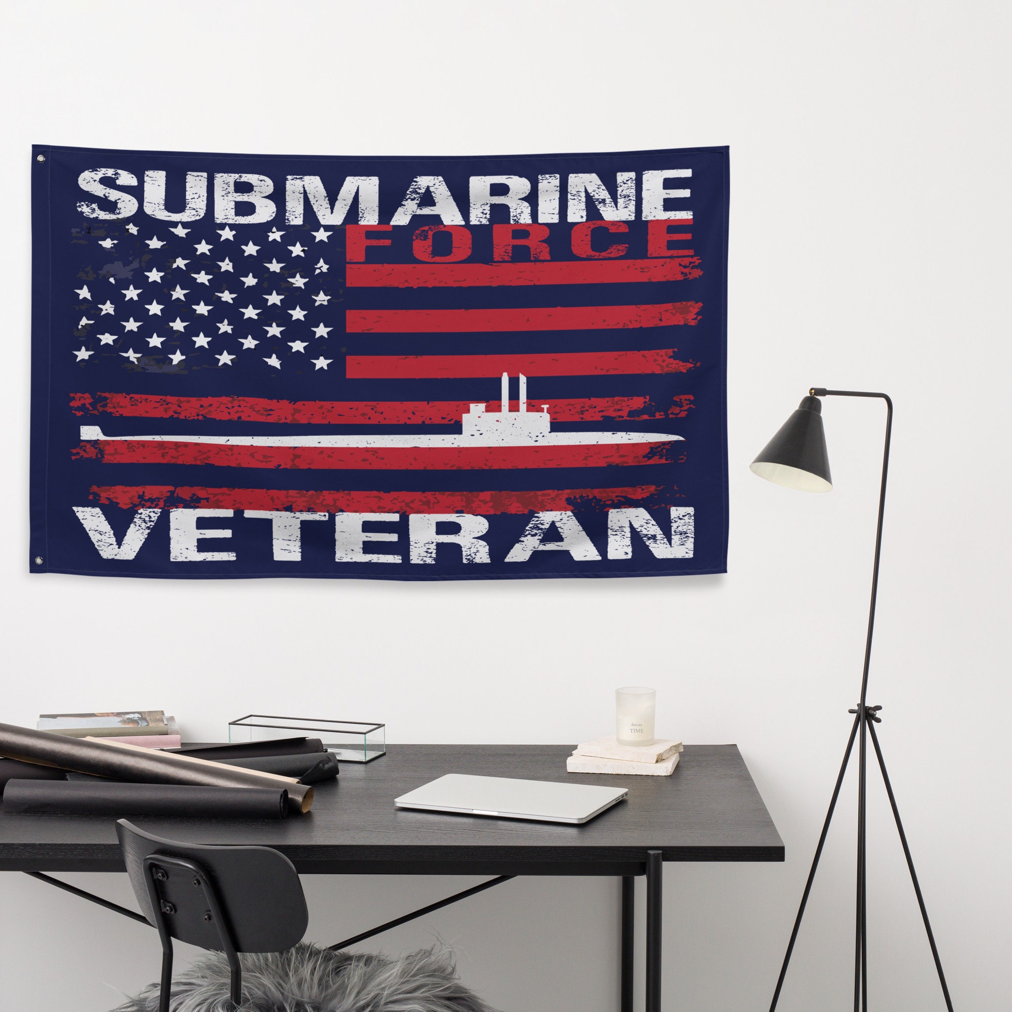 United States Submarine Force Veteran USA Flag - Etsy