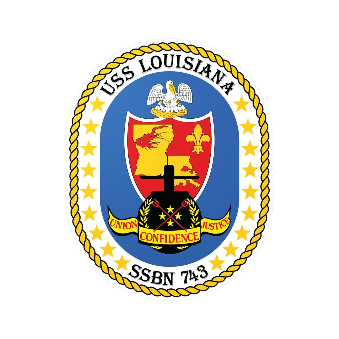 USS Louisiana SSBN 743 Silent Service Submarine Boat Sticker Kiss-cut ...