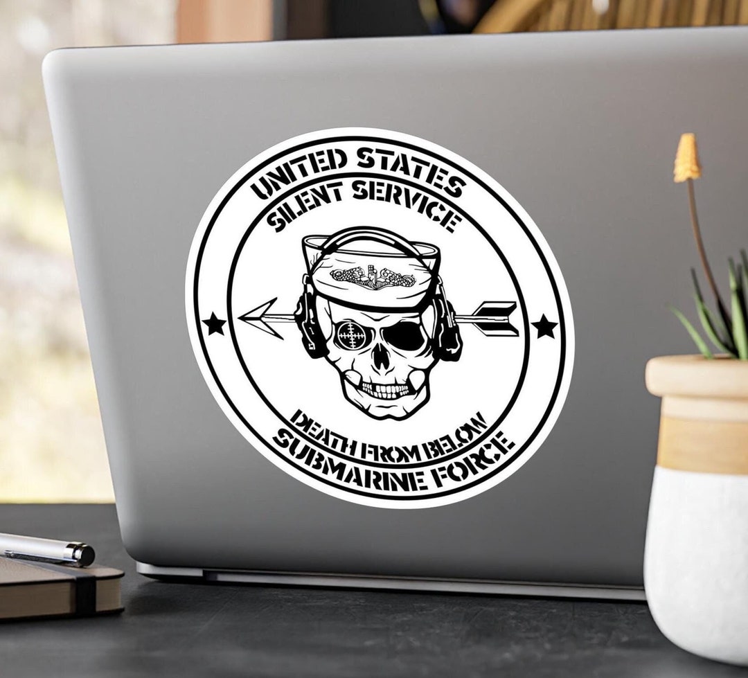 U.S. Submarine Force Silent Service Death From Below Kiss-cut Vinyl ...