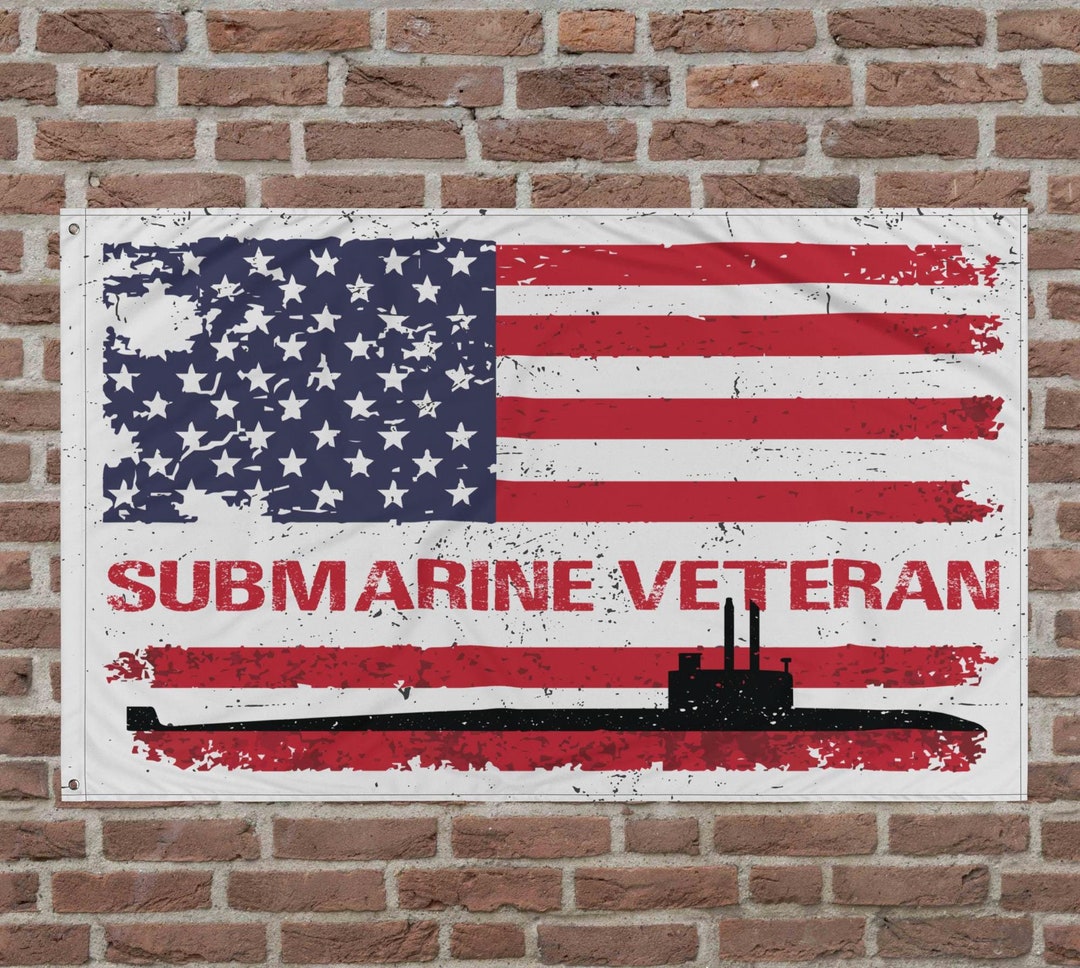 United States Submarine Veteran USA Flag - Etsy
