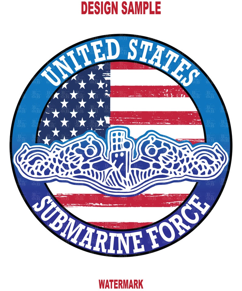 United States Submarine Force Silent Service With White Dolphins on ...