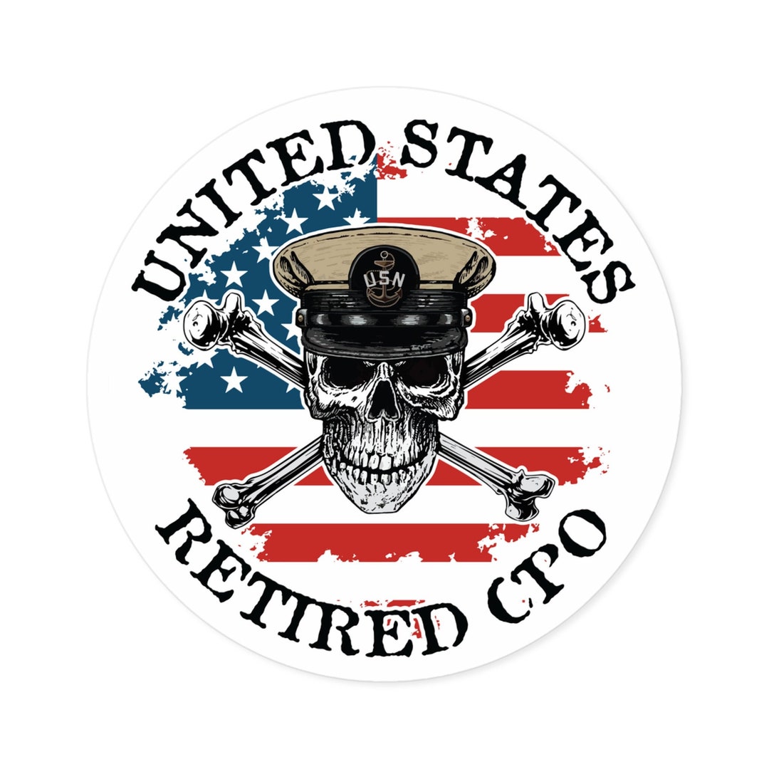 United States Retired CPO Skull Crossbones Chief Petty Officer With ...
