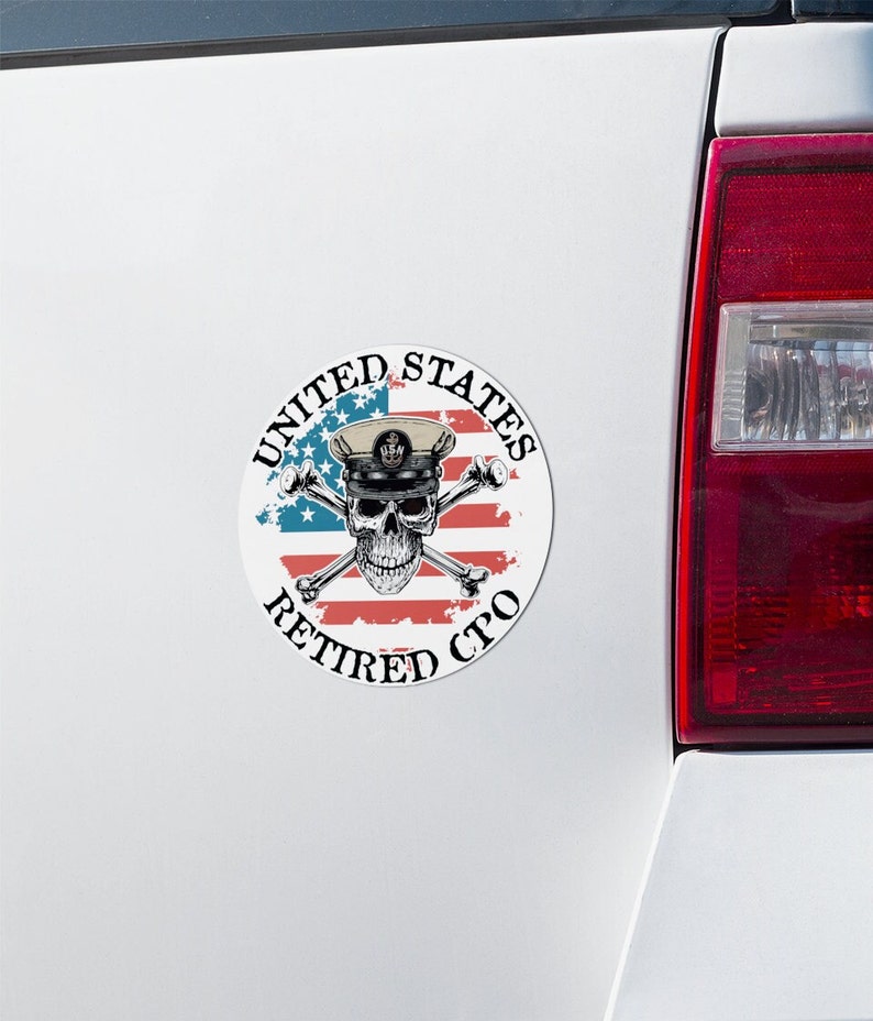 United States Retired CPO Skull Crossbones Chief Petty Officer With ...