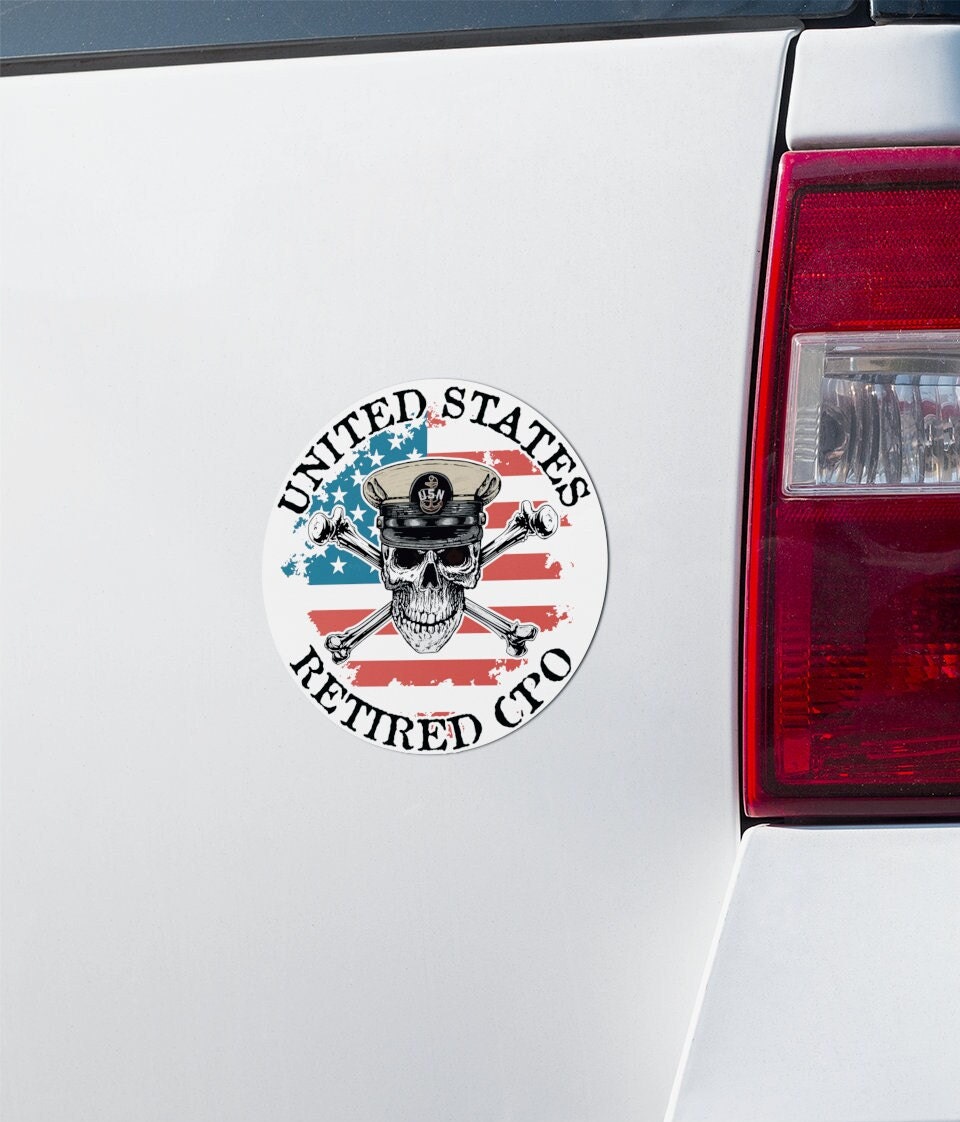 United States Retired CPO Skull Crossbones Chief Petty Officer With ...