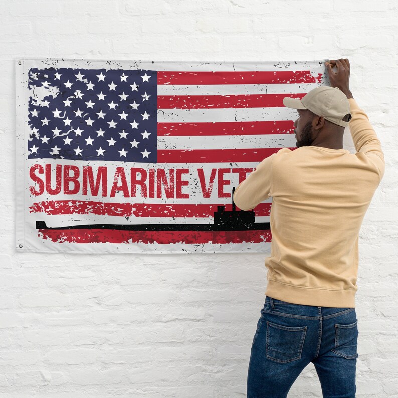United States Submarine Veteran USA Flag - Etsy