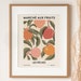 Peaches Print | Fruit Market Print | Abstract Wall Art | Botanical ...