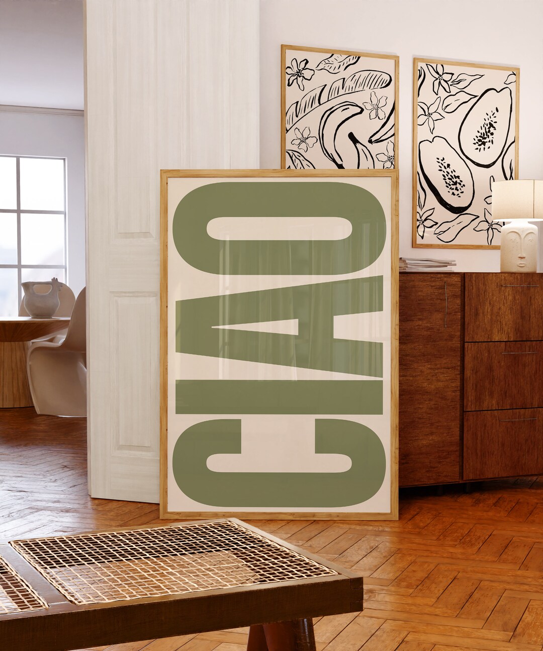 Ciao Print | Typography Poster | Trendy Wall Art | Italian Retro Poster ...