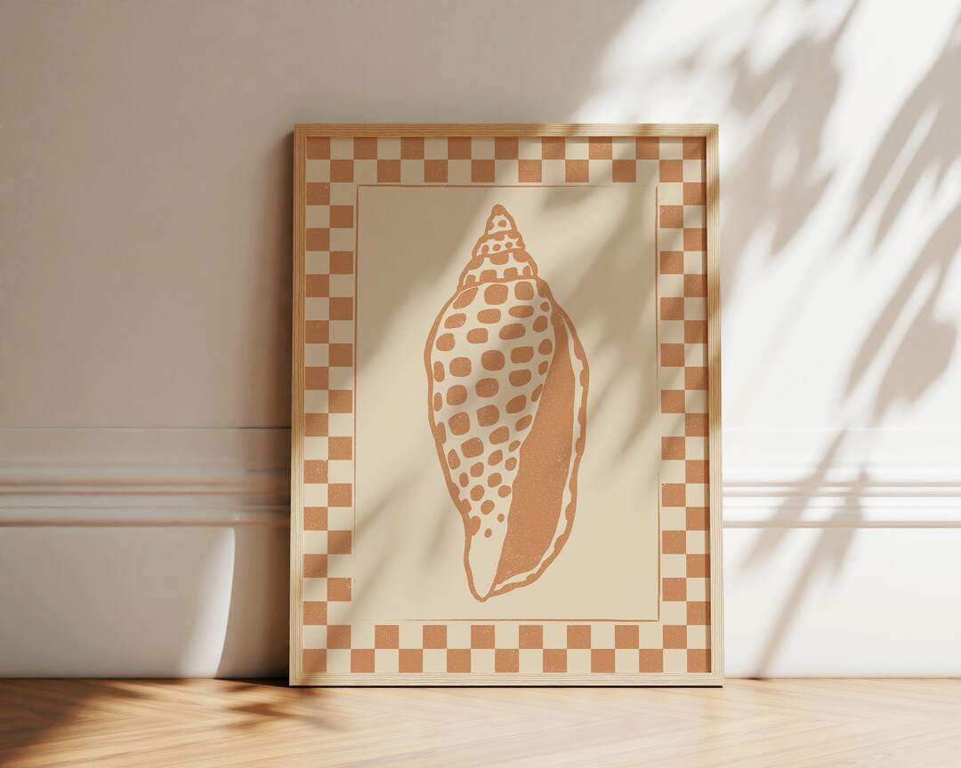 Seashell Art Print Summer Shell Print Seashell Ink Drawing Coastal Art ...