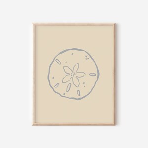 Sand Dollar Art Print | Sand Dollar Ink Drawing | Seashell Drawing ...