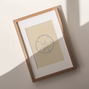 Sand Dollar Art Print | Sand Dollar Ink Drawing | Seashell Drawing ...