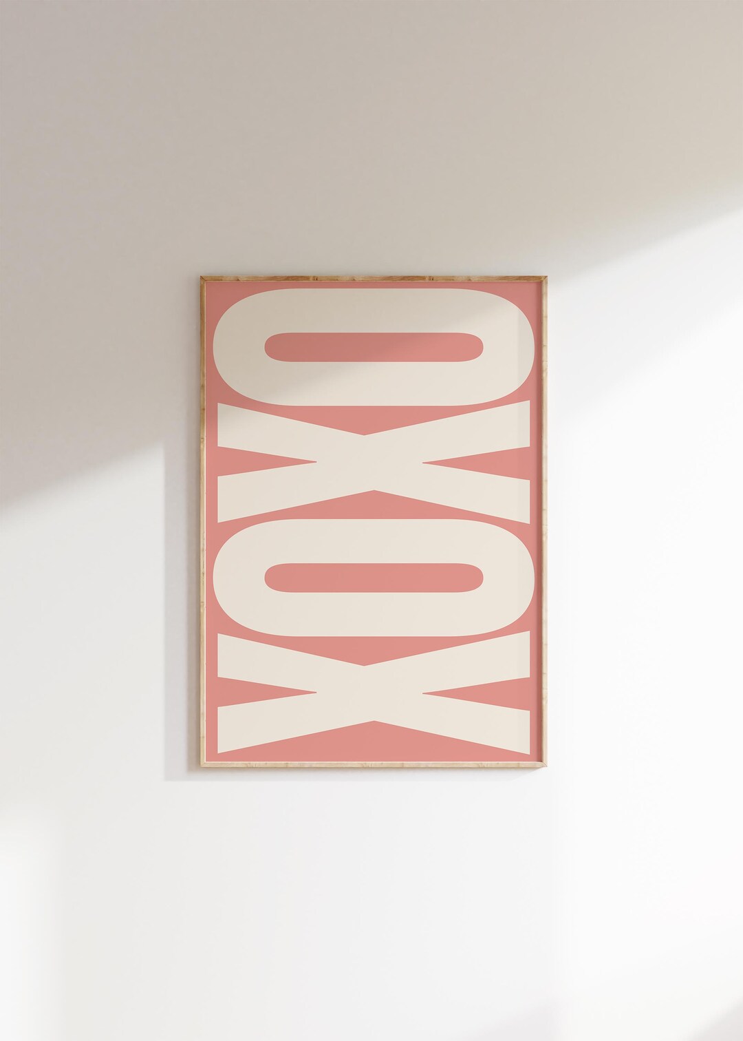 XOXO Art Print | Typography Poster | Trendy Art | Retro Type Poster ...