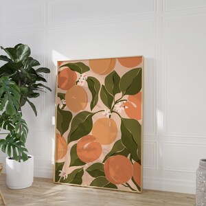 Apricots Print | Abstract Wall Art | Botanical Poster | Apricot ...