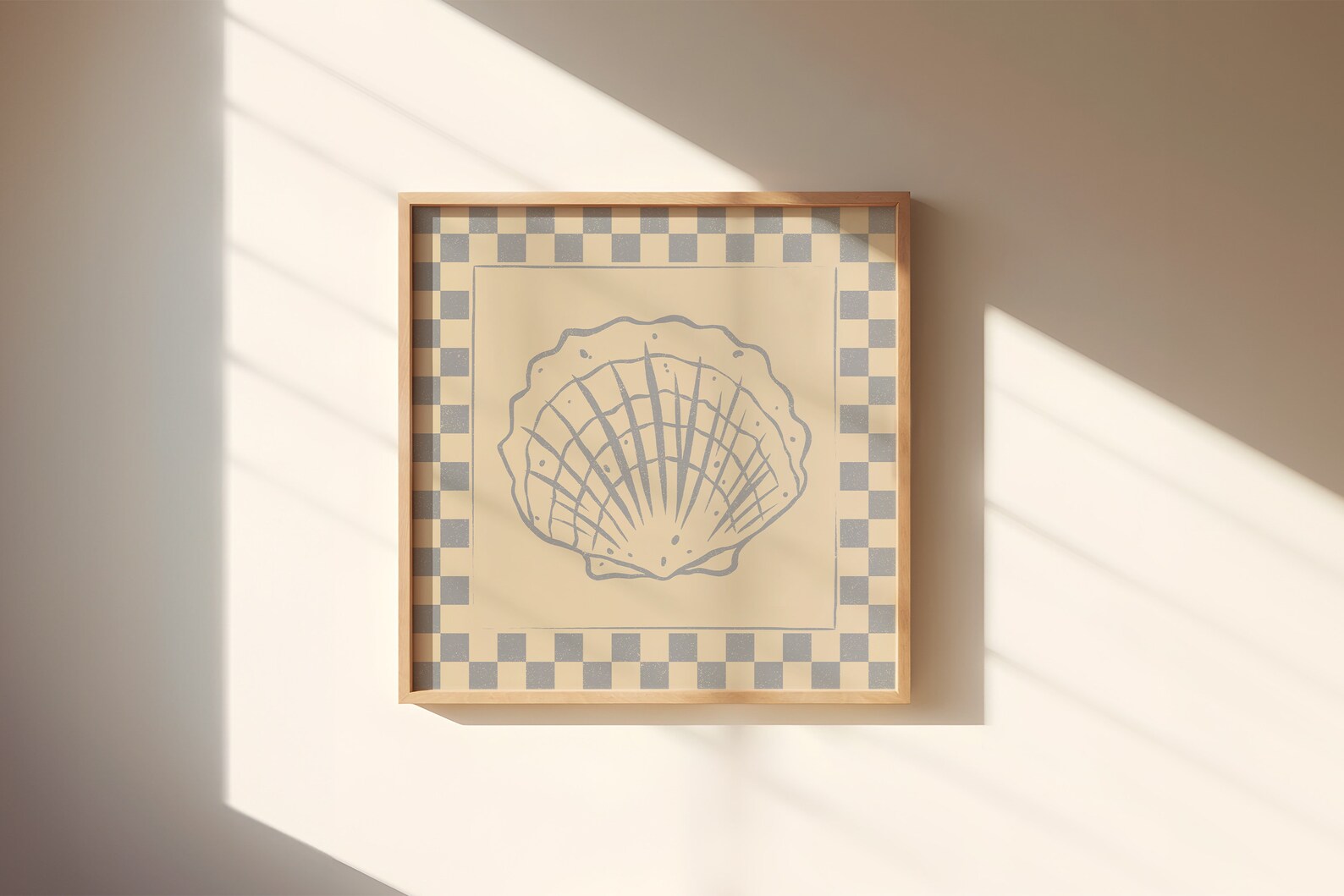 Seashell Art Print | Summer Shell Print | Seashell Ink Drawing ...