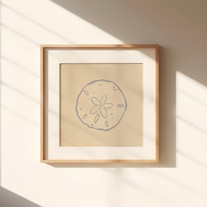 Sand Dollar Art Print | Sand Dollar Ink Drawing | Seashell Drawing ...