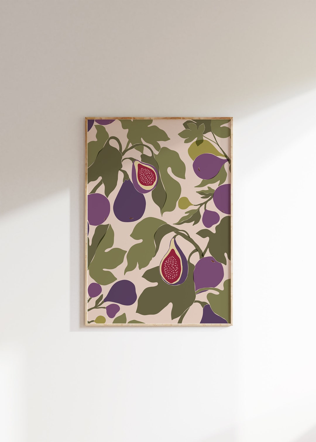 Figs Print | Abstract Wall Art | Fig Tree Botanical Poster | Fig ...