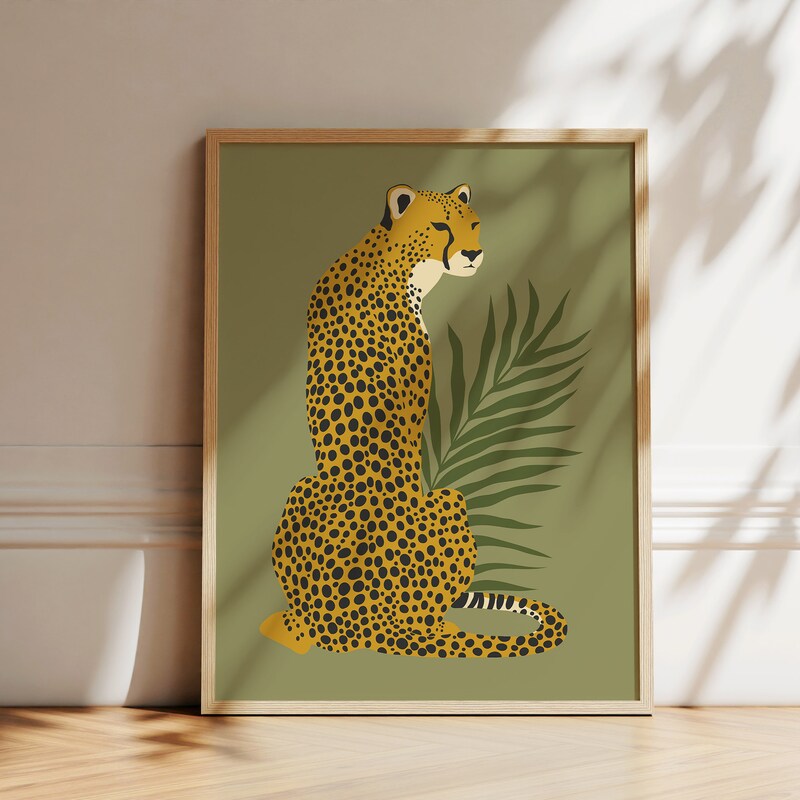 Cheetah Art Print - Etsy