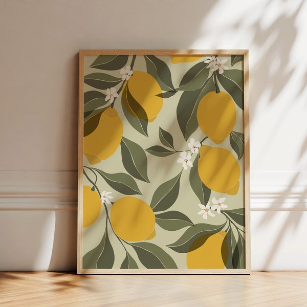 Lemon Print - Etsy