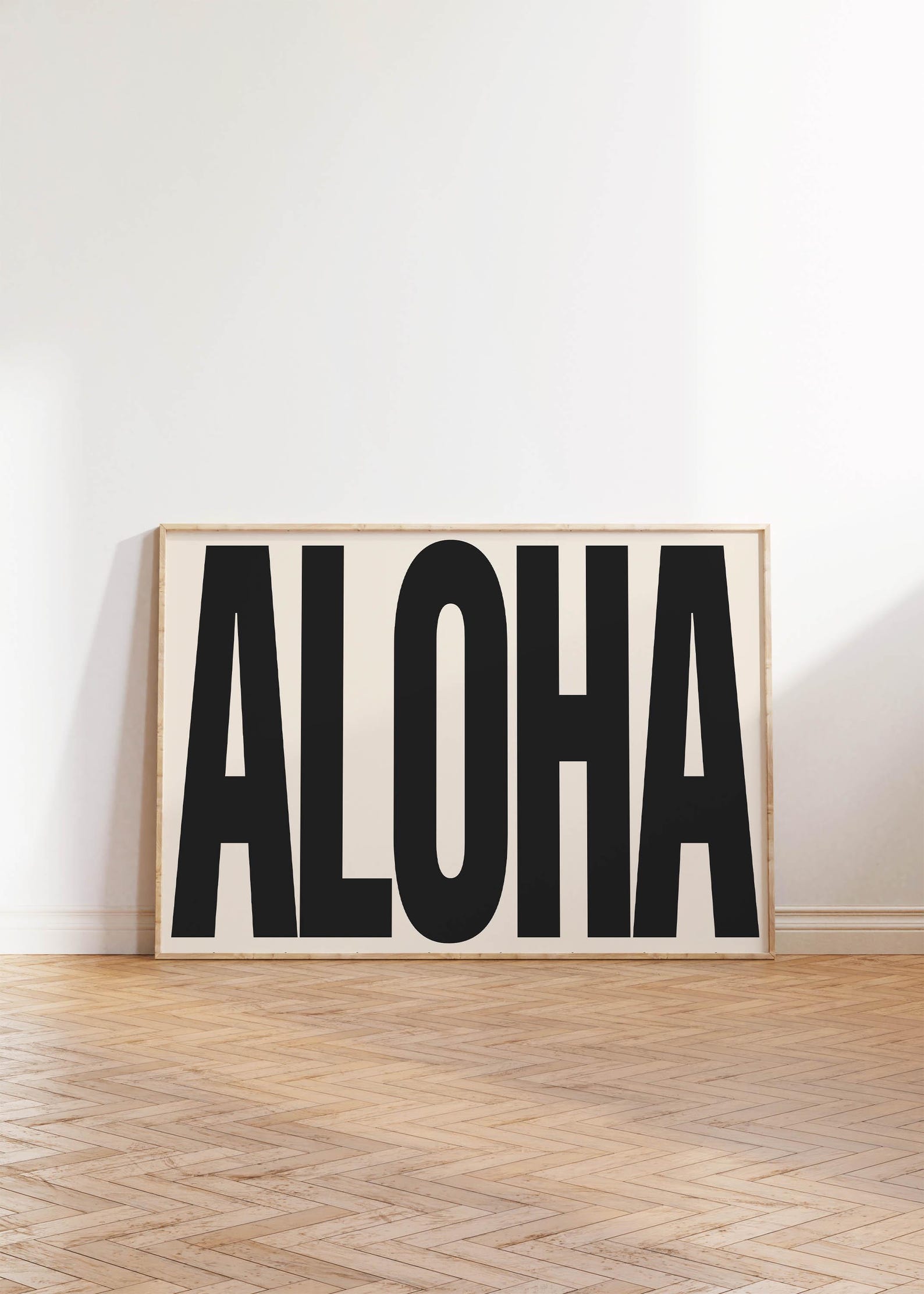 Aloha Print | Typography Poster | Trendy Wall Art | Retro Poster ...