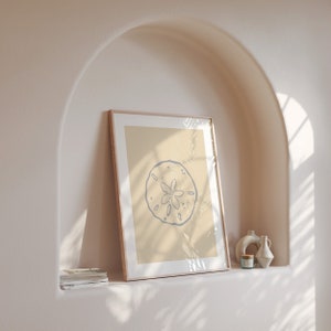Sand Dollar Art Print | Sand Dollar Ink Drawing | Seashell Drawing ...