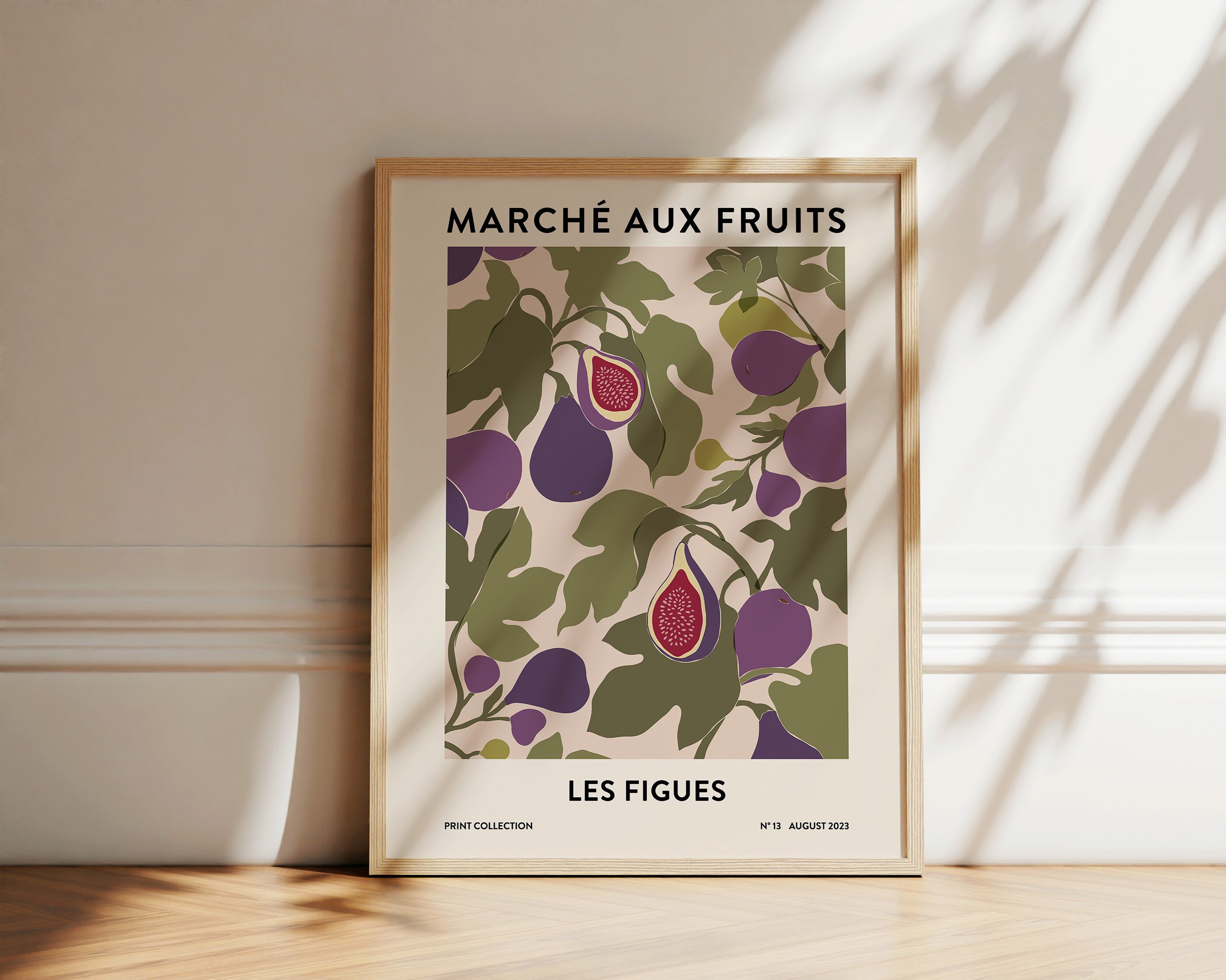 Figs Print Fruit Market Print Abstract Wall Art Botanical Poster Fig ...