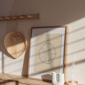 Sand Dollar Art Print | Sand Dollar Ink Drawing | Seashell Drawing ...