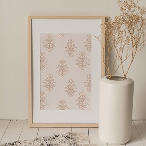 Boho Block Print Pattern Artwork | Modern Pattern | Woodblock Pattern ...