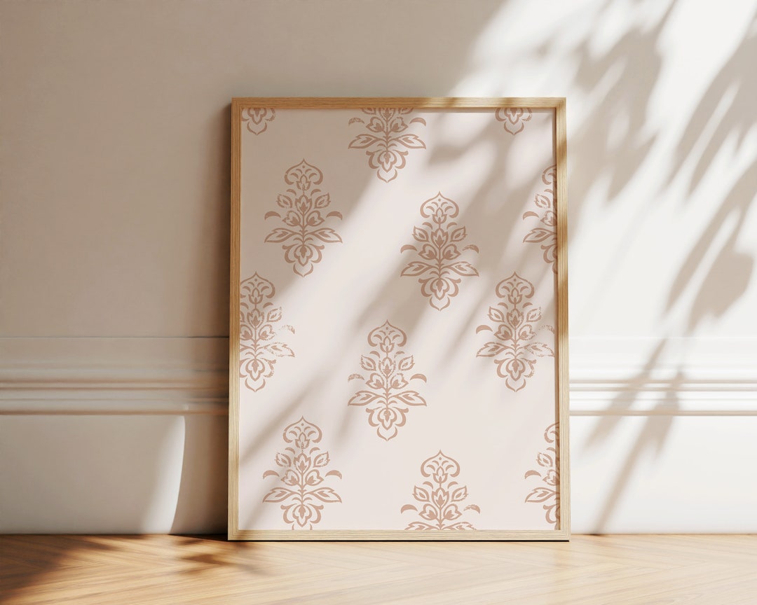 Boho Block Print Pattern Artwork | Modern Pattern | Woodblock Pattern ...