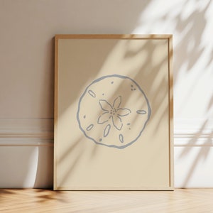 Sand Dollar Art Print | Sand Dollar Ink Drawing | Seashell Drawing ...