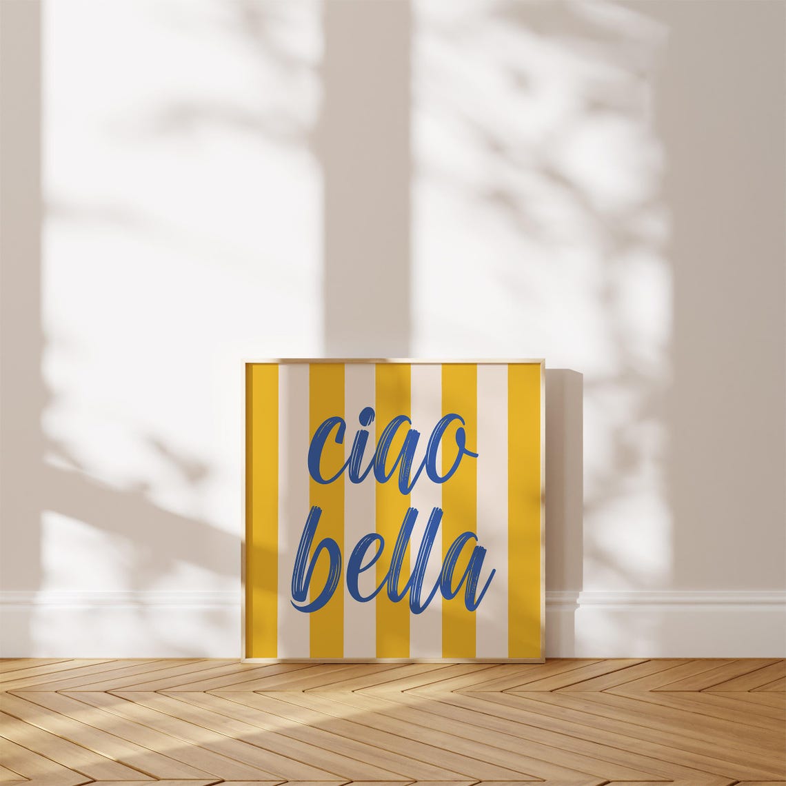 Ciao Bella Print | Italian Striped Poster, Trendy Wall Art (digital ...