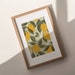 Lemons Print Abstract Wall Art Botanical Poster Lemon - Etsy