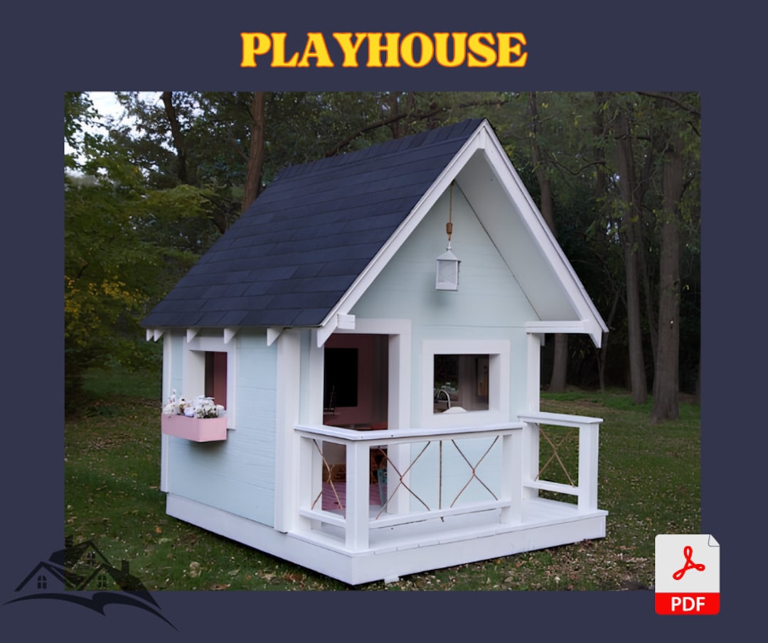 DIY Playhouse Plans,wooden Playhouse,playhouse Plans for Kids,playhouse ...
