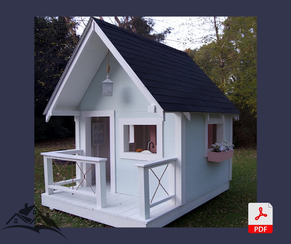 DIY Playhouse Plans,wooden Playhouse,playhouse Plans for Kids,playhouse ...