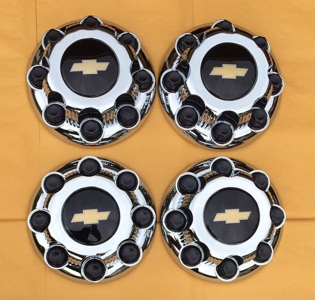 4X Chevy Silverado Suburban Express 16 Aluminum Wheel CHROME Center Hub ...